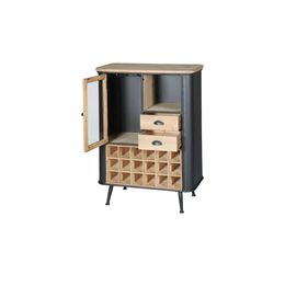 M&ouml;bel Kraft Highboard schwarz Ma&szlig;e (cm): B: 80 H: 108 T: 40.0 &raquo; M&ouml;bel Kraft