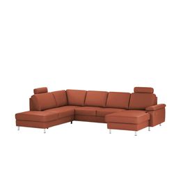 Kollektion Kraft Wohnlandschaft mit Sitz- und R&uuml;ckenbezug aus Leder Kathi rot Ma&szlig;e (cm): B: 314 H: 86 T: 235.0 &raquo; M&ouml;bel Kraft