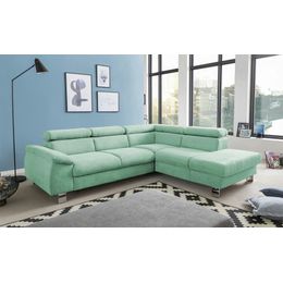 U.N.O uno Ecksofa Micky t&uuml;rkis/petrol Ma&szlig;e (cm): B: 249 H: 72 T: 207.0 &raquo; M&ouml;bel Kraft