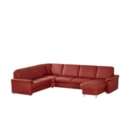Kollektion Kraft Wohnlandschaft Leder Carolin rot Ma&szlig;e (cm): B: 330 H: 91 T: 240.0 &raquo; M&ouml;bel Kraft