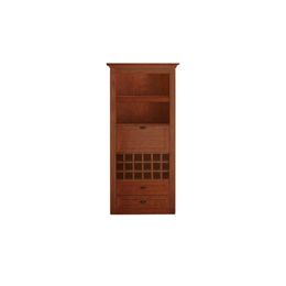 maison bleue Barschrank mit Weinregal Petit Chalet braun Ma&szlig;e (cm): B: 92 H: 191 T: 44.0 &raquo; M&ouml;bel Kraft