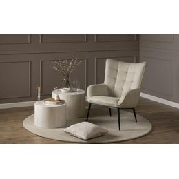 M&ouml;bel Kraft Couchtisch 2er Set beige Ma&szlig;e (cm): H: 40 &Oslash;: 58.0 &raquo; M&ouml;bel Kraft