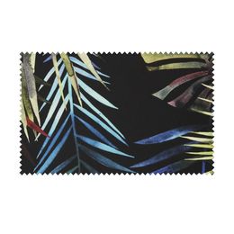Indigo Mako-Satin Bettw&auml;sche Palm Leaves schwarz Ma&szlig;e (cm): B: 135 &raquo; M&ouml;bel Kraft