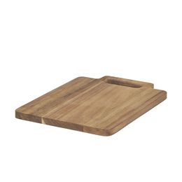 KHG Tablett eckig klein holzfarben Holz Maße (cm): B: 22,5 H: 1,5 » Möbel Kraft