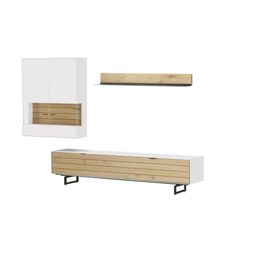 Jette Home Wohnkombination Como weiß Maße (cm): B: 287 H: 200 T: 46.0 » Möbel Kraft