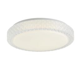 KHG LED-Deckenleuchte 1-flammig mit Sternenhimmeloptik wei&szlig; Ma&szlig;e (cm): H: 10,5 &Oslash;: 40.5 &raquo; M&ouml;bel Kraft