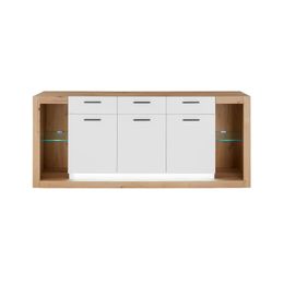M&ouml;bel Kraft Sideboard braun Ma&szlig;e (cm): B: 198 H: 83 T: 43.0 &raquo; M&ouml;bel Kraft