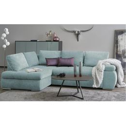 Twist Ecksofa Sky blau Ma&szlig;e (cm): B: 265 H: 89 T: 175.0 &raquo; M&ouml;bel Kraft