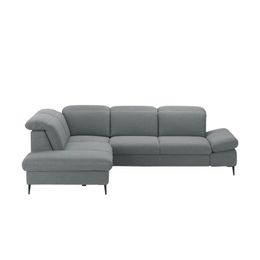 Primo Ecksofa Serra grau Maße (cm): B: 268 H: 81 T: 215.0 » Möbel Kraft