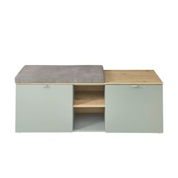 Primo Garderobenbank Turin gr&uuml;n Ma&szlig;e (cm): B: 128 H: 50 T: 38.0 &raquo; M&ouml;bel Kraft