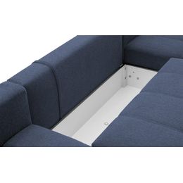 bobb Wohnlandschaft Arissa de Luxe blau Ma&szlig;e (cm): B: 353 H: 84 T: 215.0 &raquo; M&ouml;bel Kraft