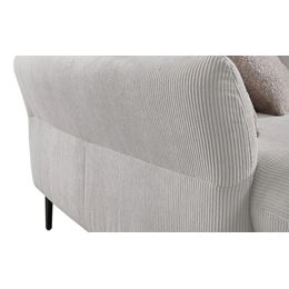 Kollektion Kraft Ecksofa Cord DANTE silber &raquo; M&ouml;bel Kraft
