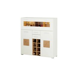 M&ouml;bel Kraft Barschrank wei&szlig; Ma&szlig;e (cm): B: 120 H: 129 T: 37.0 &raquo; M&ouml;bel Kraft