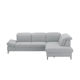Primo Ecksofa Serra grau Maße (cm): B: 268 H: 81 T: 215.0 » Möbel Kraft