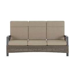 siena GARDEN Lounge-Sofa 3-sitzig Corido grau Ma&szlig;e (cm): B: 206 H: 103 T: 87.0 &raquo; M&ouml;bel Kraft