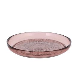 Bitz Dessertteller Kusintha rosa/pink Glas Ma&szlig;e (cm): H: 2 &Oslash;: 18.0 &raquo; M&ouml;bel Kraft