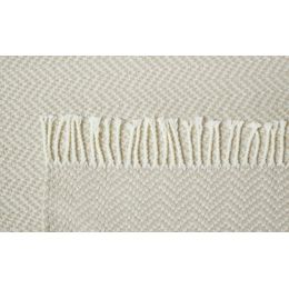 CS Schmal como Jacquard Plaid Zick Zack beige Ma&szlig;e (cm): B: 130 &raquo; M&ouml;bel Kraft