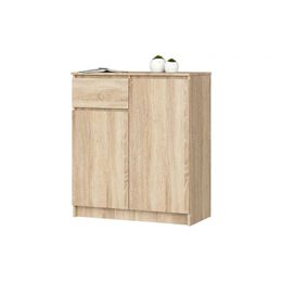 M&ouml;bel Kraft Highboard holzfarben Ma&szlig;e (cm): B: 80 H: 99 &raquo; M&ouml;bel Kraft