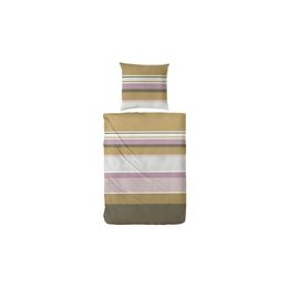 M&ouml;bel Kraft Mako-Satin Bettw&auml;sche-Set gelb Ma&szlig;e (cm): B: 155 H: 1 &raquo; M&ouml;bel Kraft