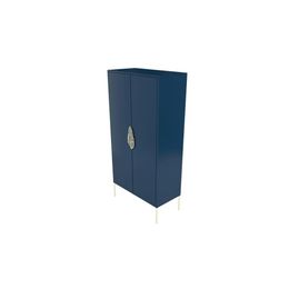 M&ouml;bel Kraft Highboard blau Ma&szlig;e (cm): B: 80 H: 160 &raquo; M&ouml;bel Kraft