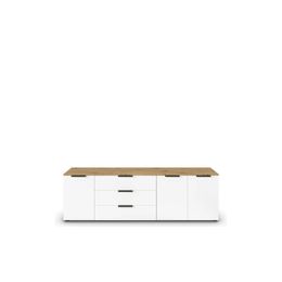 M&ouml;bel Kraft Sideboard holzfarben Ma&szlig;e (cm): B: 199 H: 61 &raquo; M&ouml;bel Kraft