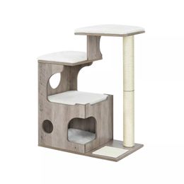 In And OutdoorMatch Luxus Kratzbaum Darion - für Katzen - Holz - weiches Katzenbett - Katzenspielzeug - geeignet für kleine Kätzchen