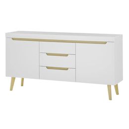 Möbel Kraft Sideboard weiß Maße (cm): B: 160 H: 83 T: 40.0 » Möbel Kraft