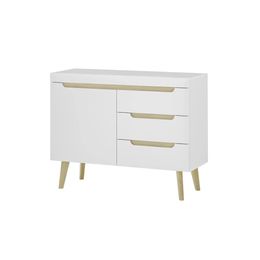 Möbel Kraft Sideboard weiß Maße (cm): B: 107 H: 83 T: 40.0 » Möbel Kraft