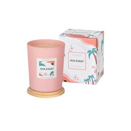 M&ouml;bel Kraft Duftkerze im Glas Bahamas AVA & MAY rosa/pink Glas,Wachs Ma&szlig;e (cm): H: 10 &Oslash;: 8.0 &raquo; M&ouml;bel Kraft