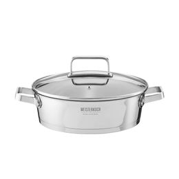 Meisterkoch Servierpfanne OMNI 24 cm Edelstahl,Glas Maße (cm): H: 7 Ø: 24.0 » Möbel Kraft