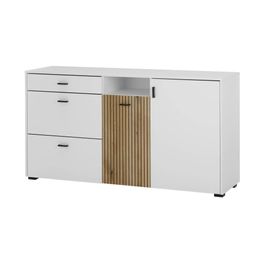 Möbel Kraft Sideboard weiß Maße (cm): B: 150 H: 80 T: 42.0 » Möbel Kraft