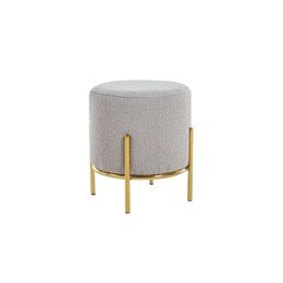 Möbel Kraft Hocker Bouclé braun Ø: 35.0 » Möbel Kraft