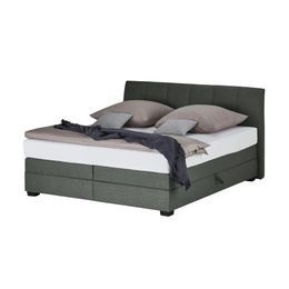 vanDoorn Boxspringbett Chiara - grau - Materialmix - 212 cm - 107 cm - Möbel Kraft