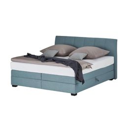 vanDoorn Boxspringbett Chiara - blau - Materialmix - 192 cm - 107 cm - Möbel Kraft