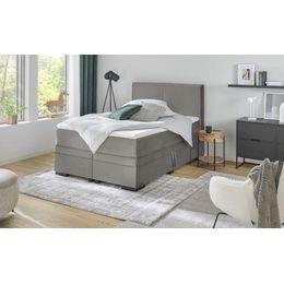 Boxi Boxspringbett mit Bettkasten Boxi Classic grau Ma&szlig;e (cm): B: 140 H: 125 &raquo; M&ouml;bel Kraft