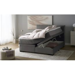 Boxi Boxspringbett mit Bettkasten Boxi Classic grau Ma&szlig;e (cm): B: 160 H: 125 &raquo; M&ouml;bel Kraft