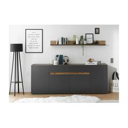 M&ouml;bel Kraft Sideboard grau Ma&szlig;e (cm): B: 220 H: 84 T: 40.0 &raquo; M&ouml;bel Kraft