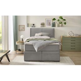 Boxi Boxspringbett mit Bettkasten grau Ma&szlig;e (cm): B: 140 H: 125 &raquo; M&ouml;bel Kraft