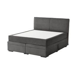 Boxi Boxspringbett mit Bettkasten grau Ma&szlig;e (cm): B: 180 H: 125 &raquo; M&ouml;bel Kraft
