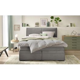 Boxi Boxspringbett mit Bettkasten grau Ma&szlig;e (cm): B: 160 H: 125 &raquo; M&ouml;bel Kraft