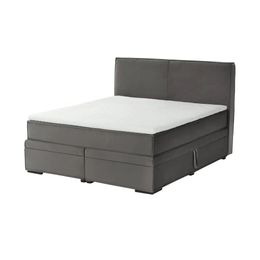 Boxi Boxspringbett mit Bettkasten grau Ma&szlig;e (cm): B: 180 H: 125 &raquo; M&ouml;bel Kraft
