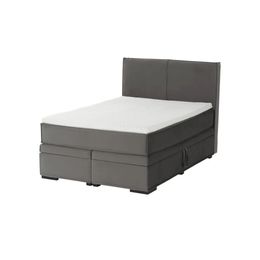 Boxi Boxspringbett mit Bettkasten grau Ma&szlig;e (cm): B: 140 H: 125 &raquo; M&ouml;bel Kraft