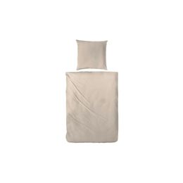 M&ouml;bel Kraft Mako-Satin Bettw&auml;sche-Set braun Ma&szlig;e (cm): B: 155 H: 1 &raquo; M&ouml;bel Kraft