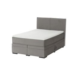 Boxi Boxspringbett mit Bettkasten grau Ma&szlig;e (cm): B: 140 H: 125 &raquo; M&ouml;bel Kraft