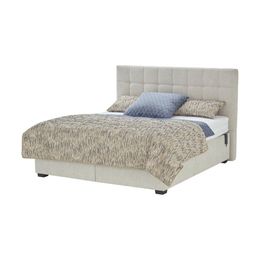 vanDoorn Boxspringbett mit Motor - beige - Materialmix - 192 cm - 129 cm - Möbel Kraft