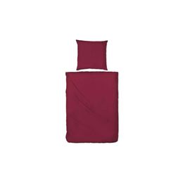 M&ouml;bel Kraft Satin Bettw&auml;sche-Set rot Ma&szlig;e (cm): B: 155 H: 1 &raquo; M&ouml;bel Kraft