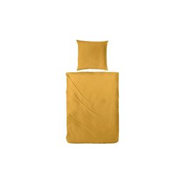 M&ouml;bel Kraft Satin Bettw&auml;sche-Set gelb Ma&szlig;e (cm): B: 155 H: 1 &raquo; M&ouml;bel Kraft