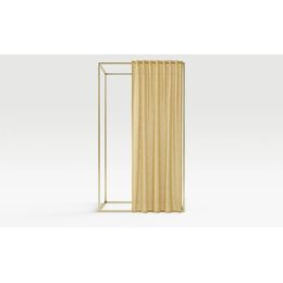 CS Schmal como Veredeckter Schlaufenschal Dina gold Synthetik Ma&szlig;e (cm): B: 140 H: 245 &raquo; M&ouml;bel Kraft