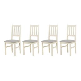 M&ouml;bel Kraft Esszimmerstuhl 4er-Set creme Ma&szlig;e (cm): B: 43 H: 94 &raquo; M&ouml;bel Kraft