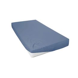 CS Schmal como Jersey-Spannbetttuch blau Ma&szlig;e (cm): B: 140 &raquo; M&ouml;bel Kraft